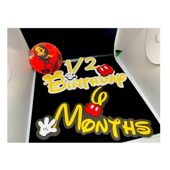 Party Supplies | 6 Months Or 12 Birthday Cake Toppers | Poshmark